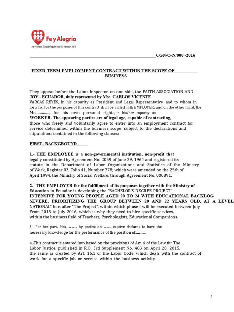 Business Turn Contract Template | PDF | Labour Law | Employment