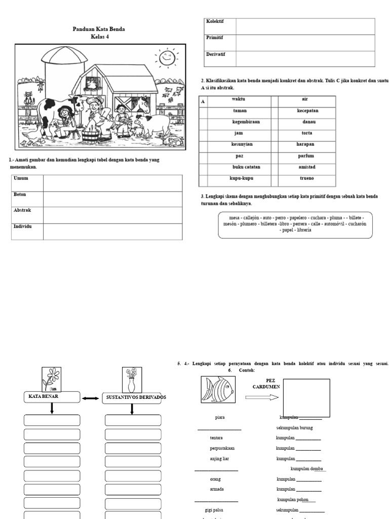 Panduan Kata Benda | PDF