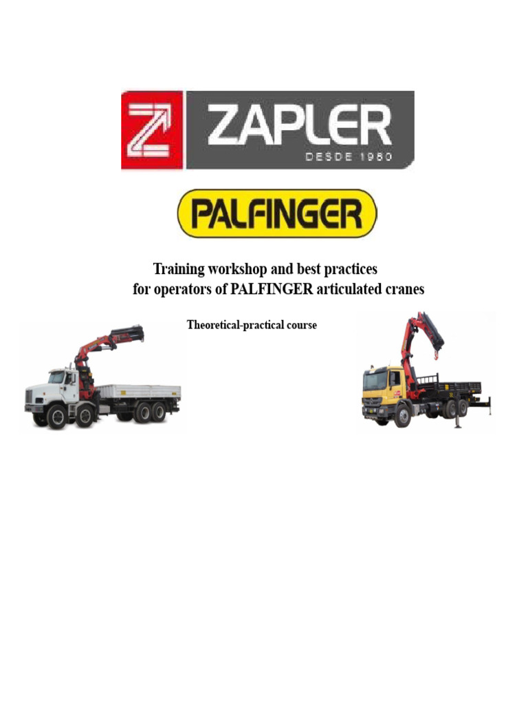 PALFINGER Crane Operator Training Guide | PDF | Crane (Machine) | Pump