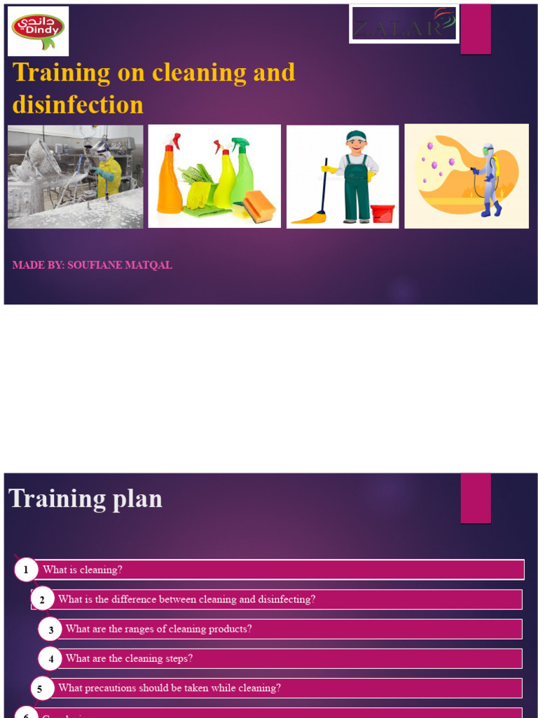 Cleaning Training | PDF | Disinfectant | Chemical Substances