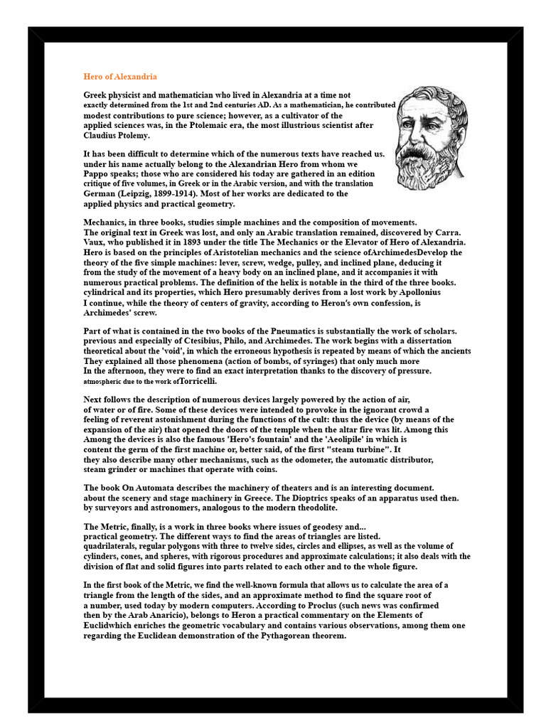 Hero of Alexandria | PDF | Area | Geometry