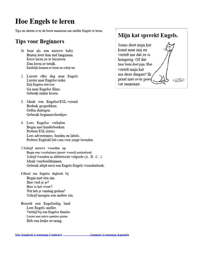 Hoe Engels Te Leren | PDF