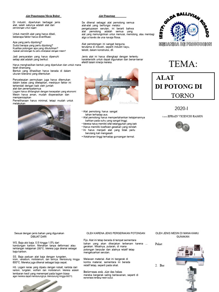 Alat Pemotong Turn TRIPTICO | PDF