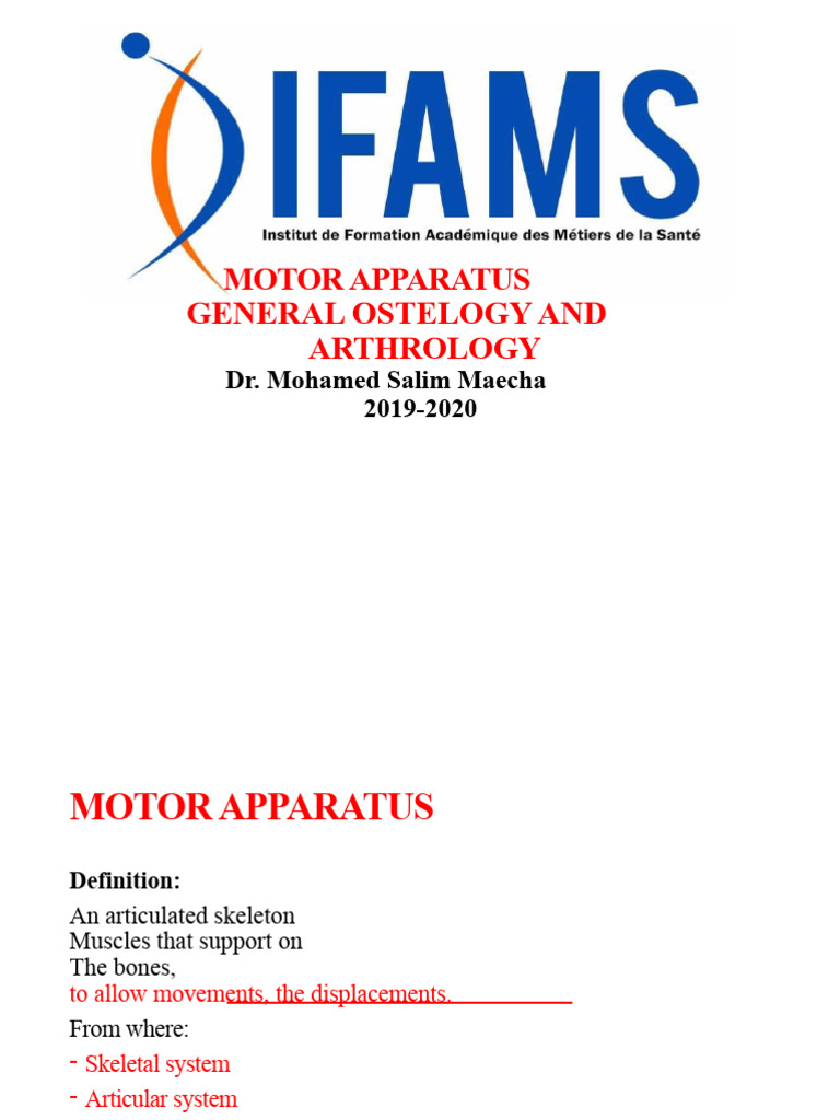 Human Motor Apparatus Overview | PDF | Skeleton | Muscle