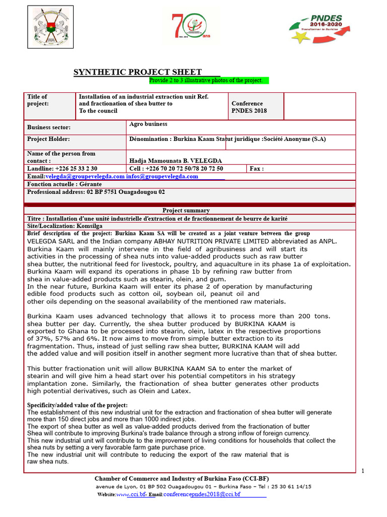 Installation of an industrial unit | PDF | Internal Rate Of Return ...