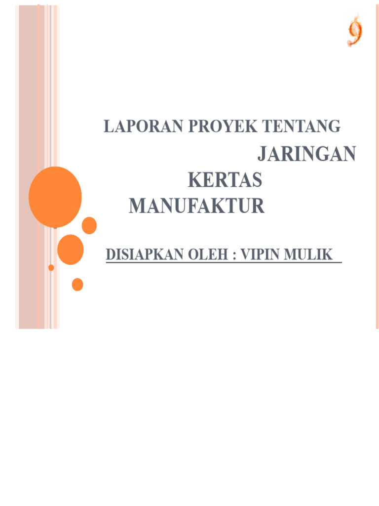 Proyek Pabrik Kertas Tisu 15 TPD | PDF