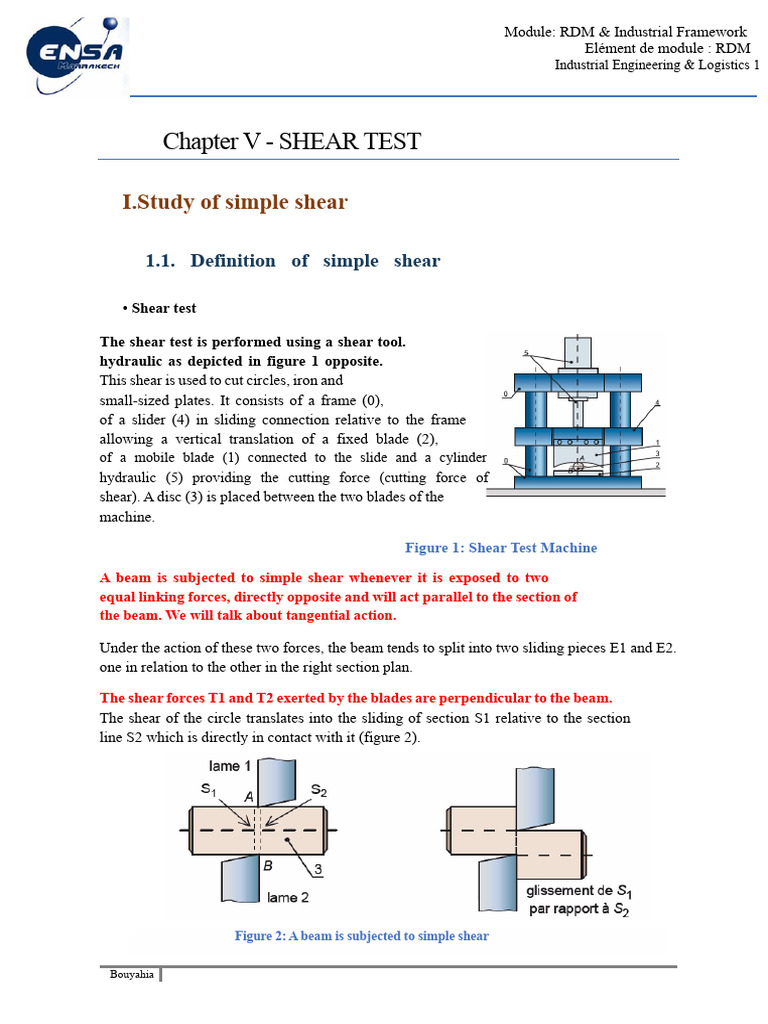 Shear Test Fundamentals in Engineering | PDF | Yield (Engineering ...