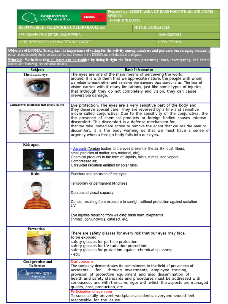 DDSMA - Eye Safety | PDF | Ultraviolet | Personal Protective Equipment