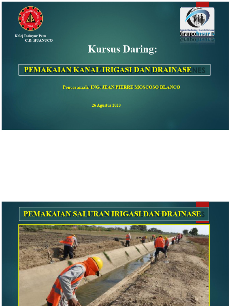 Pemeliharaan Saluran Irigasi Dan Drainase | PDF