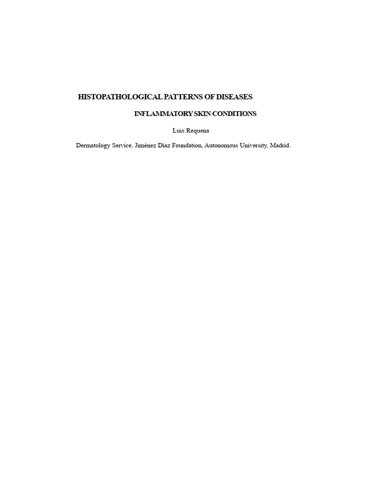 Histopathological Patterns in Skin Inflammation | PDF | Dermatitis ...