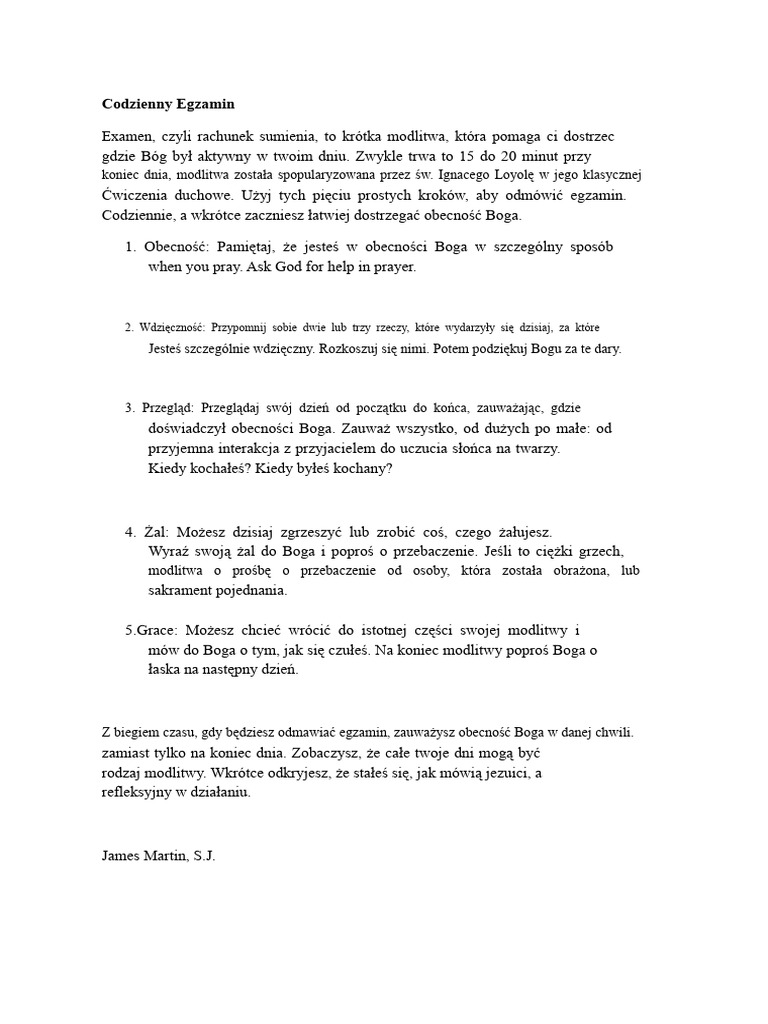 Codzienny Egzamin | PDF