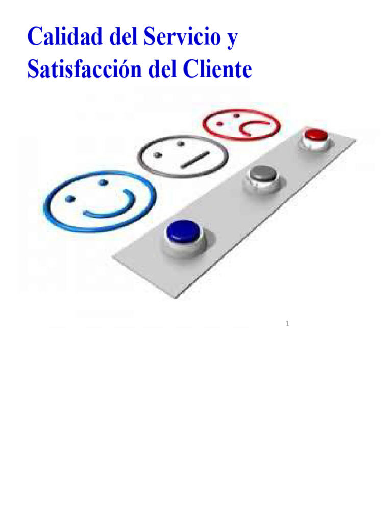 Calidad Del Servicio y Satisfacción Del Cliente | PDF | Calidad ...