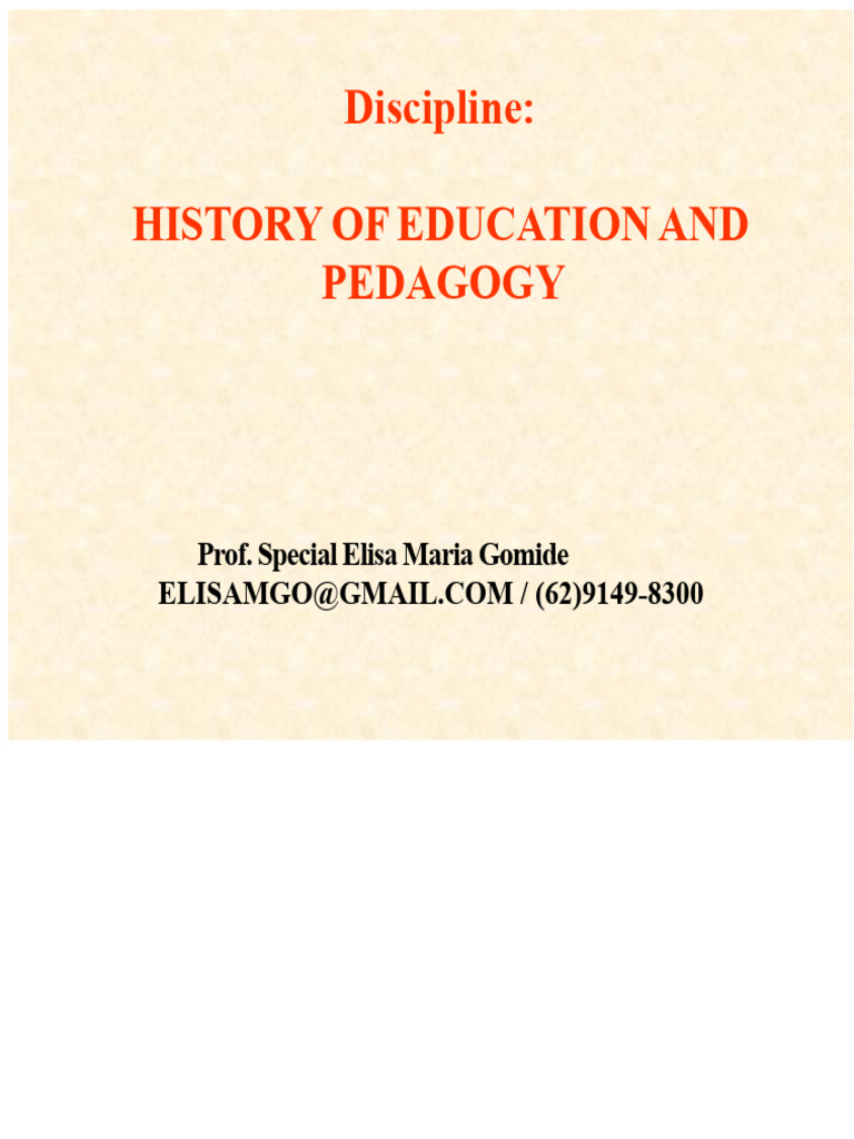 History of Education and Pedagogy | PDF | Byzantine Empire | Roman Empire
