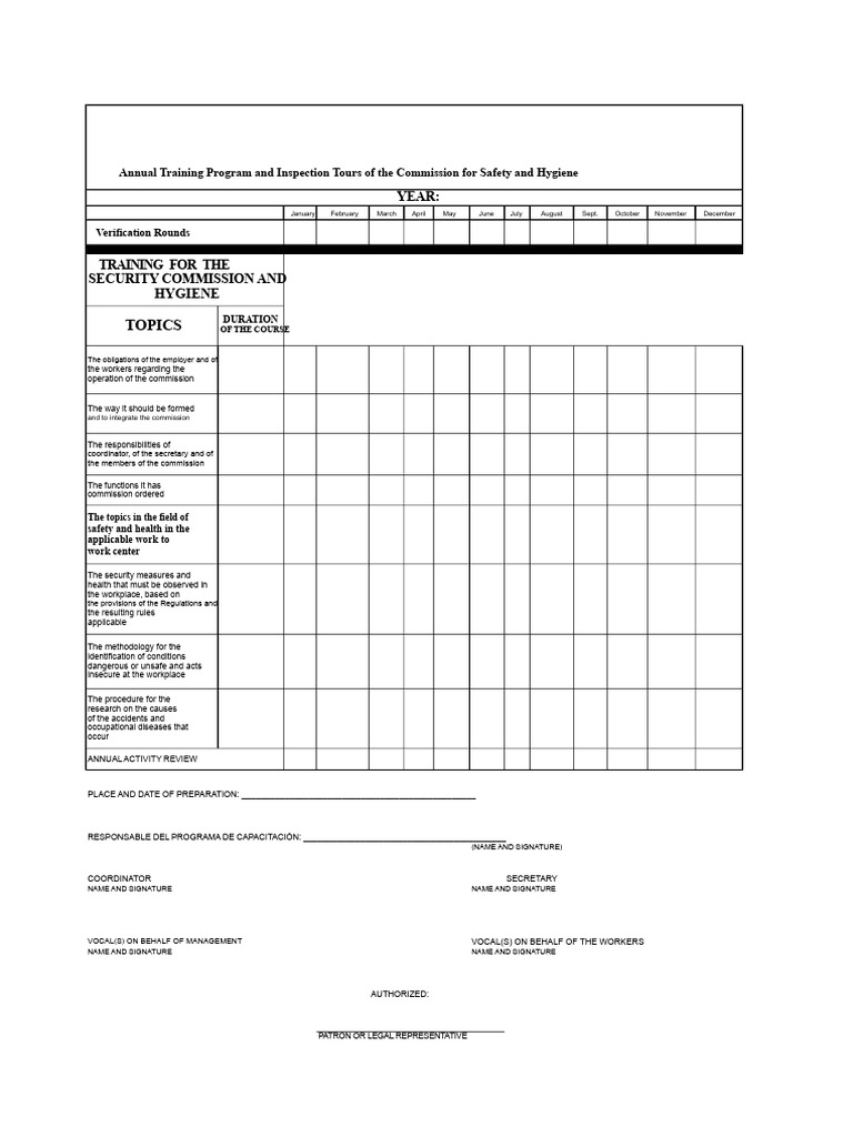 Annual Safety Training Program Overview | PDF