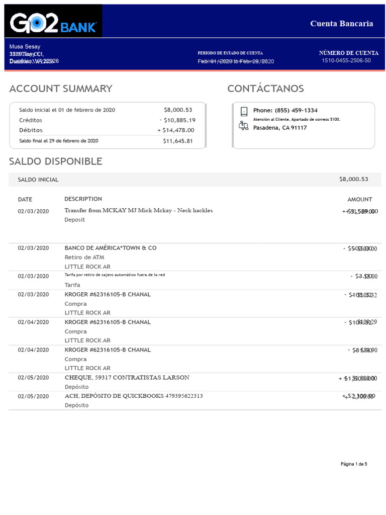 GO2Bank Plantilla 2 | PDF | Servicios financieros | Business