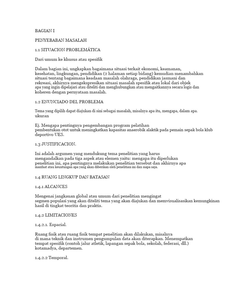 Contoh Panduan Penelitian | PDF