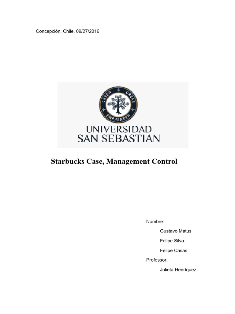Management Control Starbucks | PDF | Starbucks | Marketing