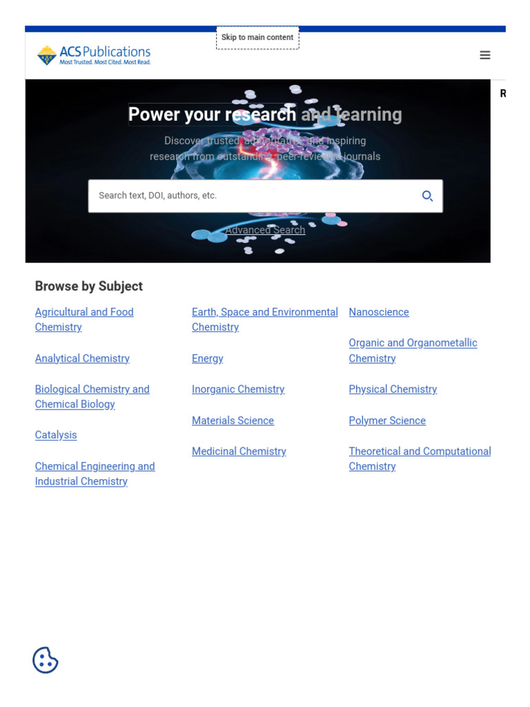 ACS Publications _ Chemistry Journals, Scientific Articles & More | PDF ...