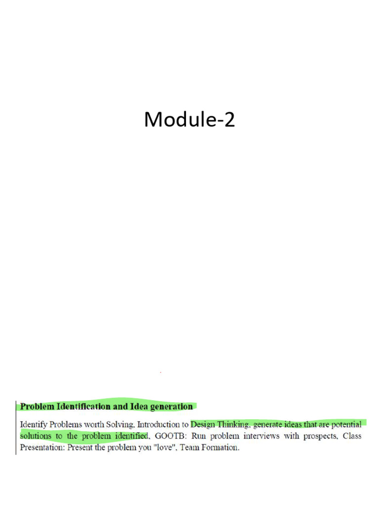 ED Module-2 | PDF | Design Thinking | Brainstorming