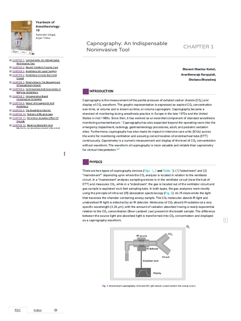 Capnography: Essential Anesthesia Monitoring | PDF | Anesthesia ...