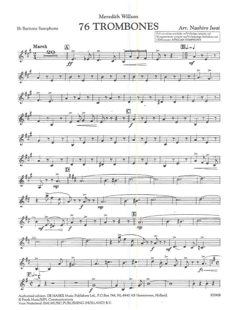Eb Baritone Saxophone | PDF