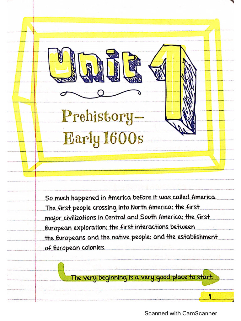 Unit 1 Us History | PDF