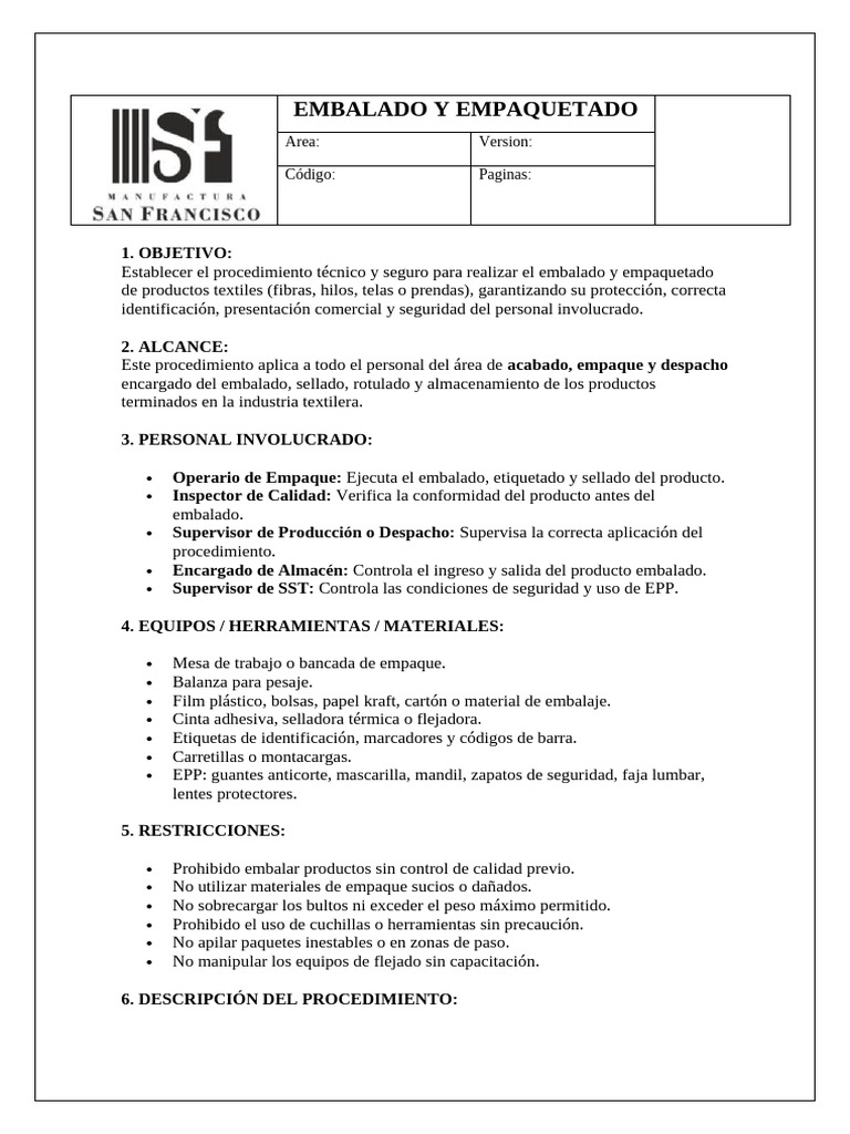 Embalado Y Empaquetado Pdf Máquina Elevadora