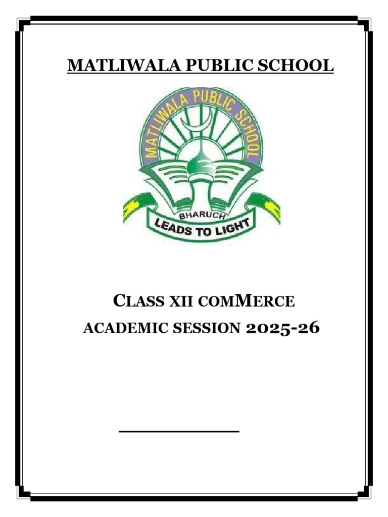 Acc Project Front Page | PDF