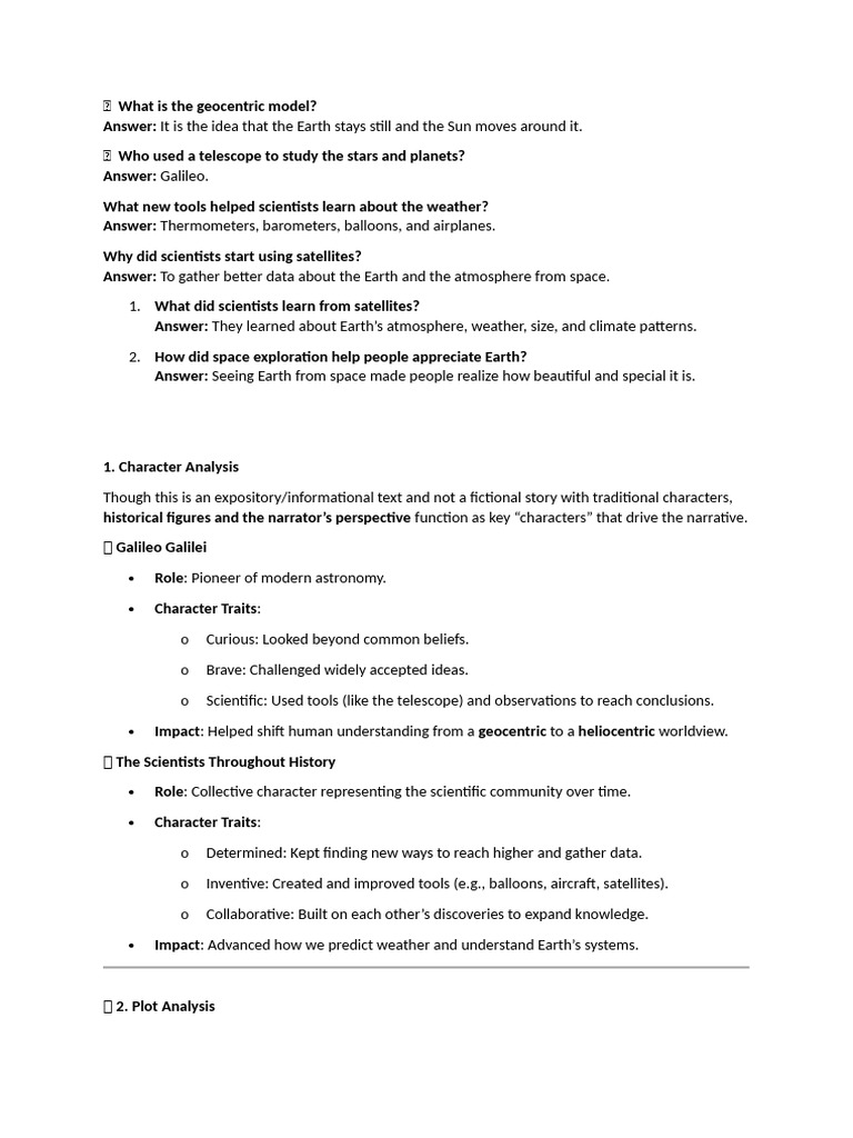 Understanding Earth's Scientific Journey | PDF | Galileo Galilei ...