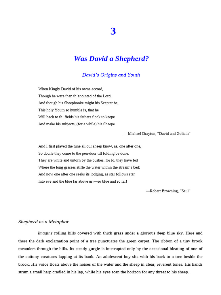 King David A Biography (PG 54 57) | PDF | David | Saul