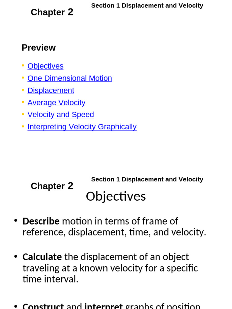 Physics Chapter 2 Linear Motion | PDF | Velocity | Acceleration