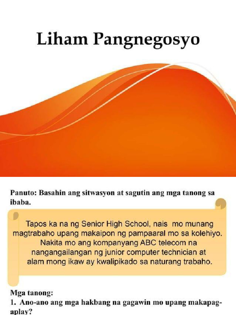 Liham Pang Negosyo | PDF