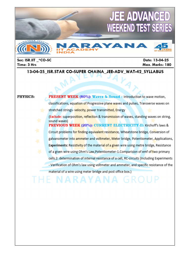 Junior Model-A Wat-22 Physics Npyq-25 | PDF | Waves | Wavelength