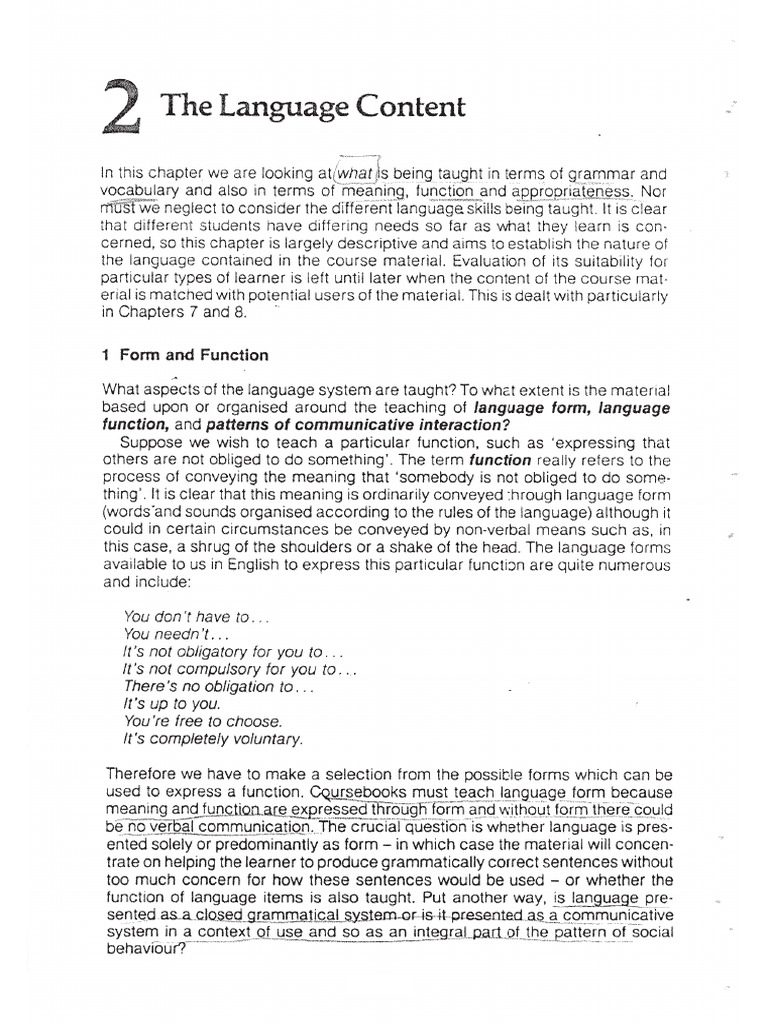 Language Content | PDF