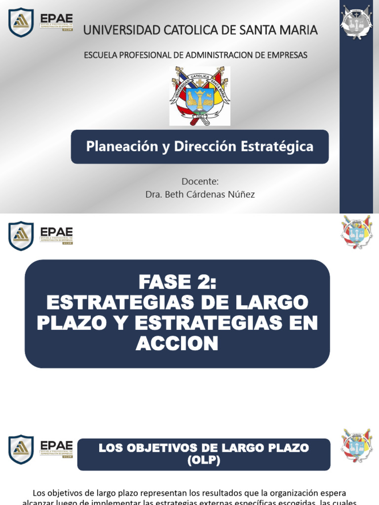 Fase 2 Plan y Direc Epae 2025 | PDF | Business | Mercado (economía)