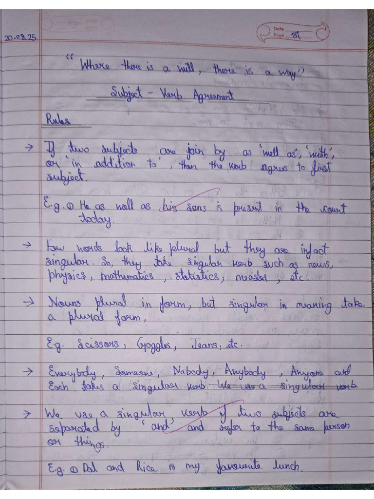 English Grammar Notes | PDF