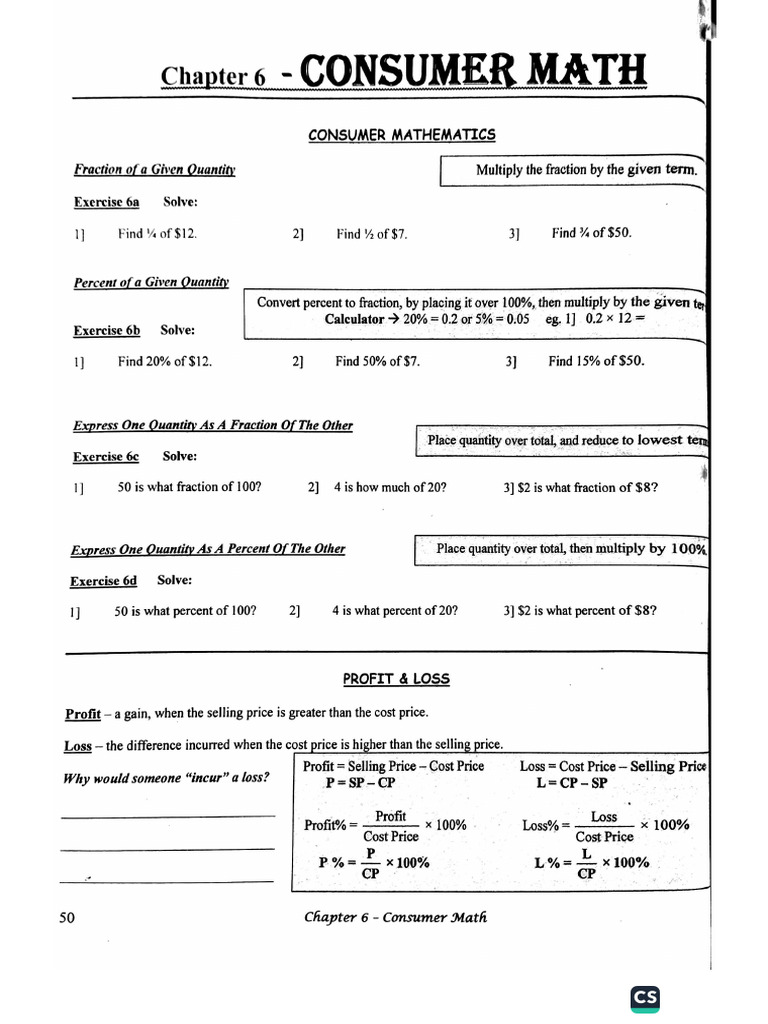 Consumer Math | PDF