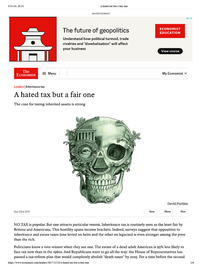 A Hated Tax But A Fair One | PDF