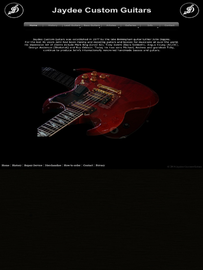 Jaydee Custom Guitars - Home | PDF