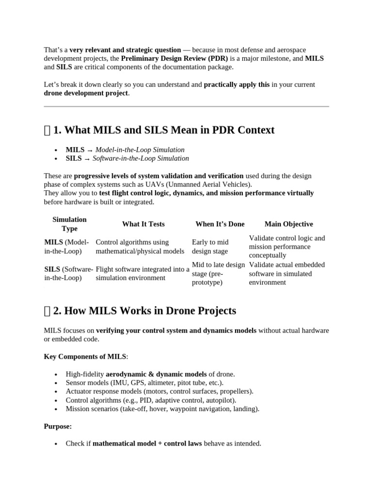 Mils Sils Detail | PDF | Simulation | Unmanned Aerial Vehicle