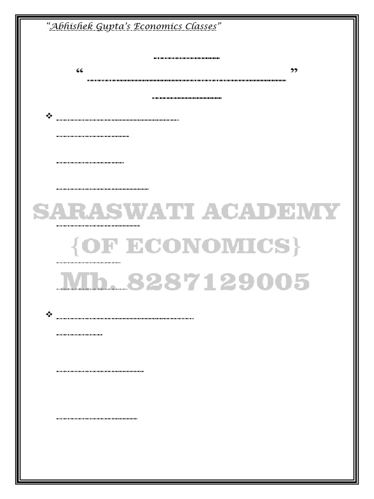 Basic Concepts of Macro Economics | PDF | Consumption Of Fixed Capital ...