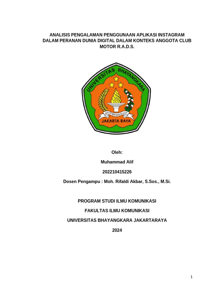 Kualitatif Uas Muhammad Alif | PDF