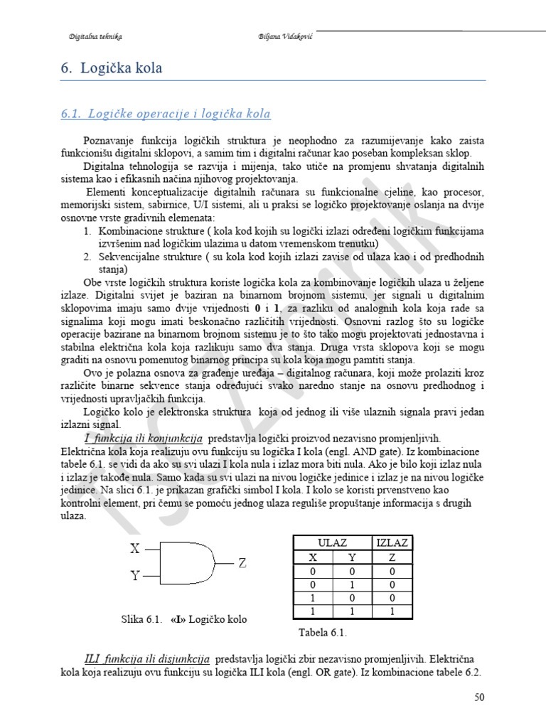 Logičke Operacije I Logička Kola | PDF