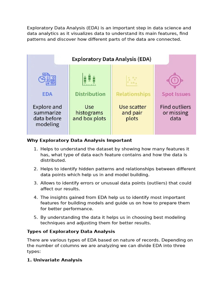 Exploratory Data Analysis | PDF | Data Analysis | Outlier