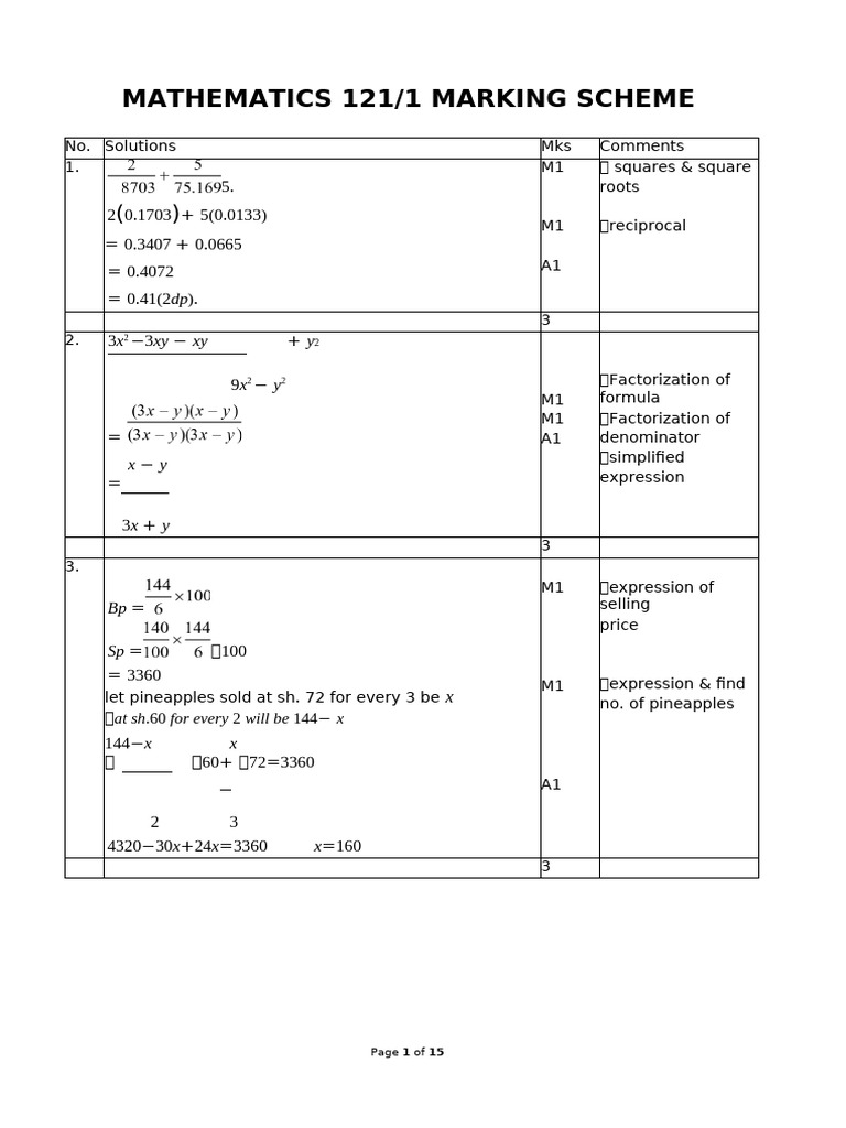 Mathematics Paper 1 Ms | PDF | Chess Theory | Chess