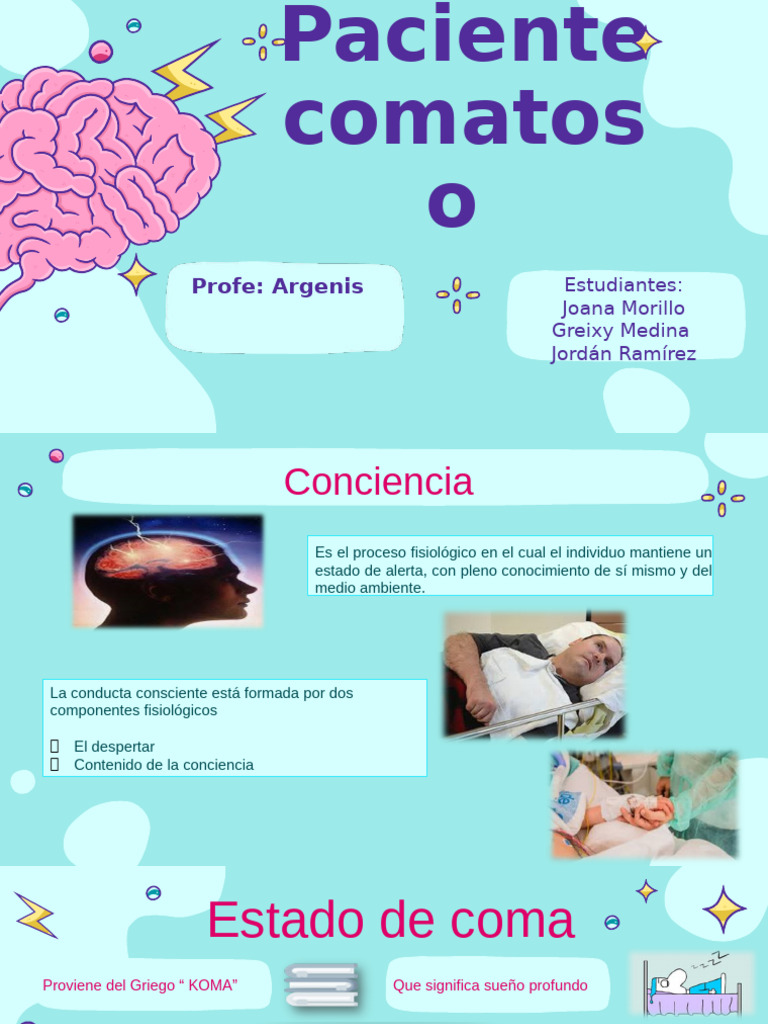 Paciente Comatoso Fer y Cleo | PDF | Coma | Lesión cerebral traumática