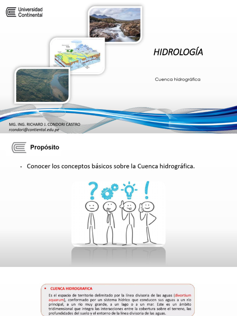Conceptos Básicos de Cuenca Hidrográfica | PDF