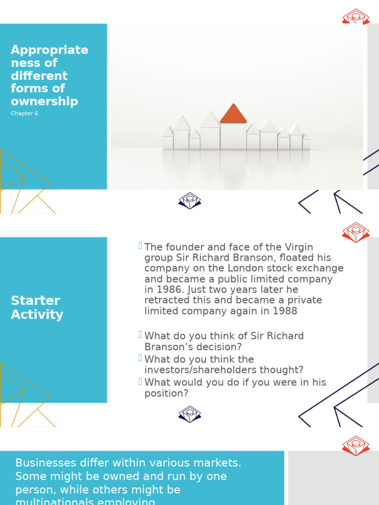 Chapter 6 - Appropriateness of Different Forms of Ownership | PDF