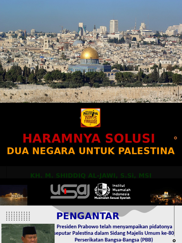 Haramnya Solusi Dua Negara Untuk Palestina - FTU DIY | PDF