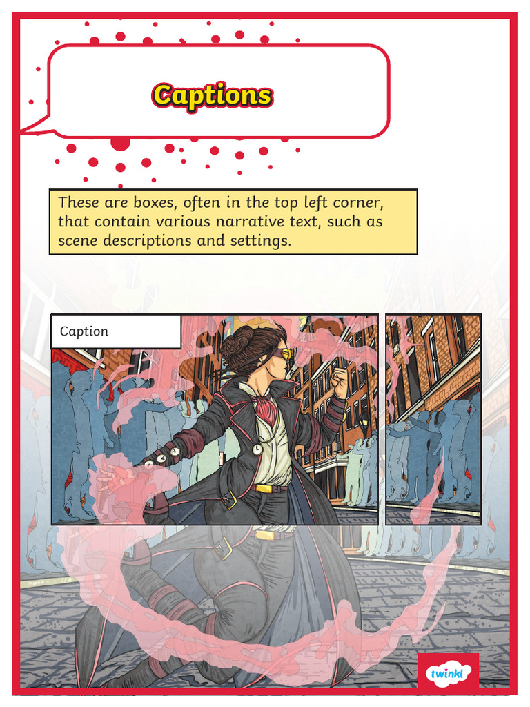 Graphic Novel Vocabulary Display Poster Ver 1 | PDF